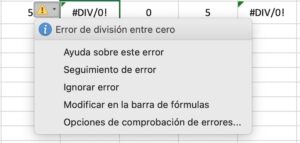 Los 8 tipos de errores en Excel y cómo solucionarlos