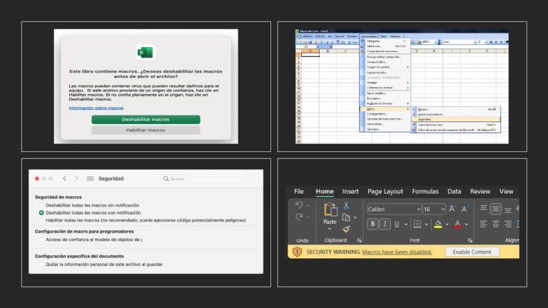¿Cómo habilitar las macros en tu Excel? - La Fórmula de Excel