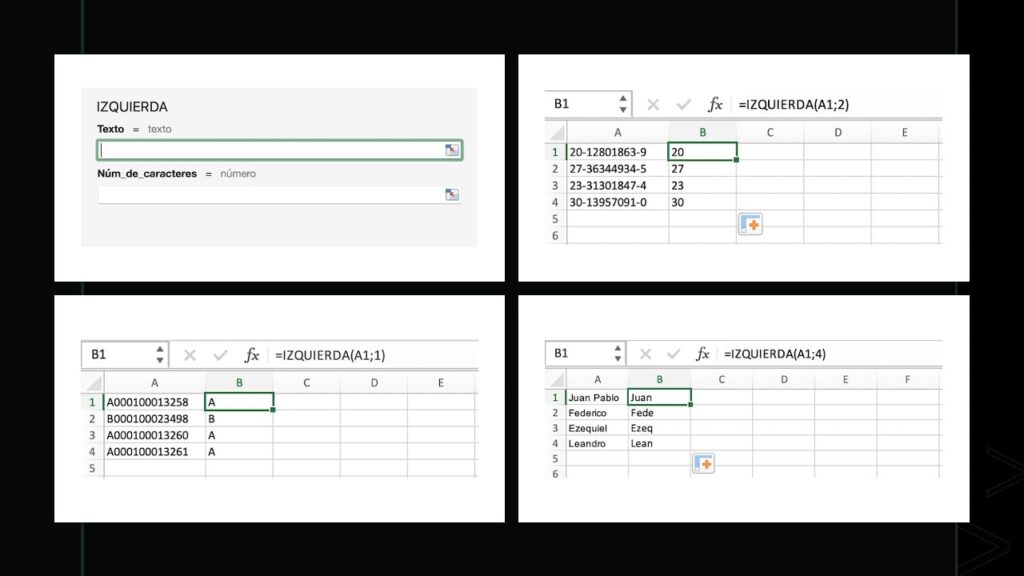 Función Derecha en Excel - La Fórmula de Excel Función Derecha en Excel - La Fórmula de Excel