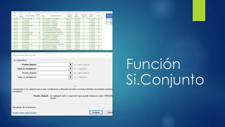 Domina la función Si.Conjunto en Excel
